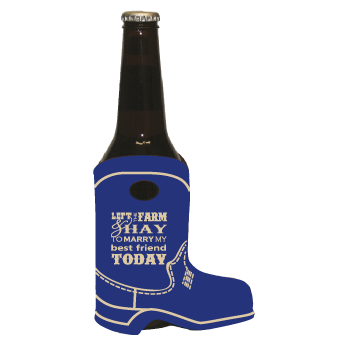 Cowboy and Firefighter Boot Koozies For Sale | Personalized Drinkware ...